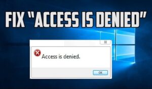 How can you fix access denied or you dont have permission errors on ...